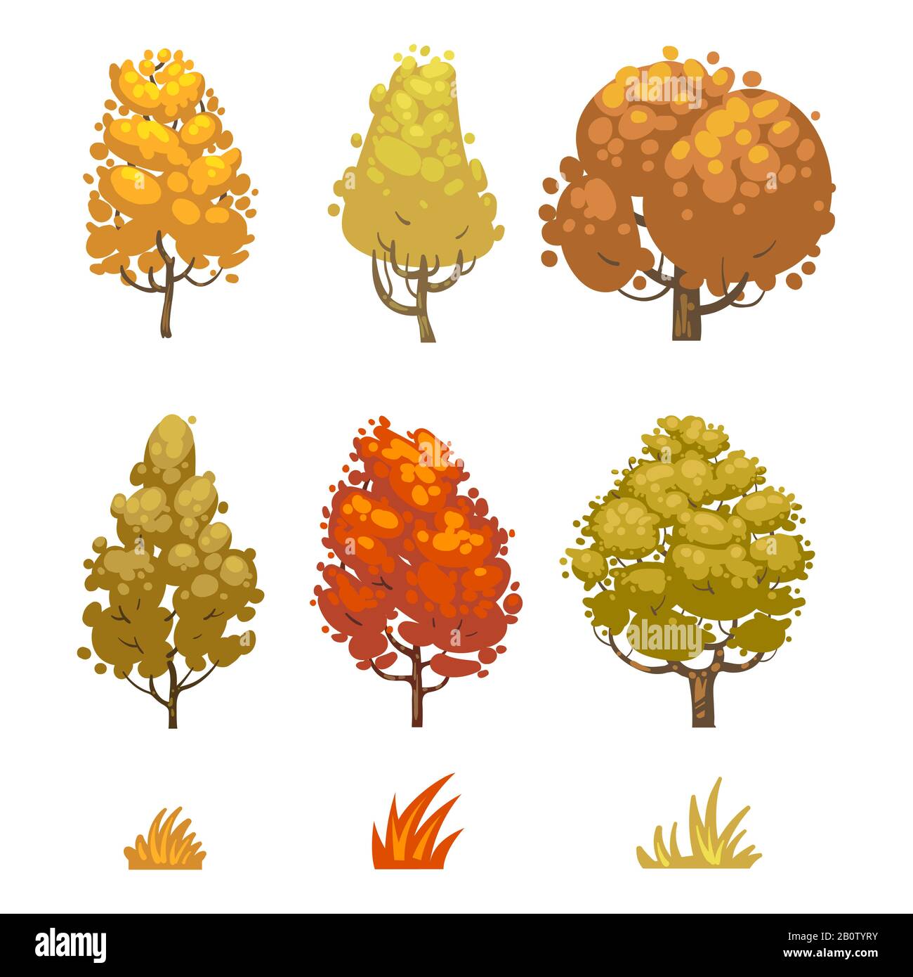 Cartoon Fall Tree