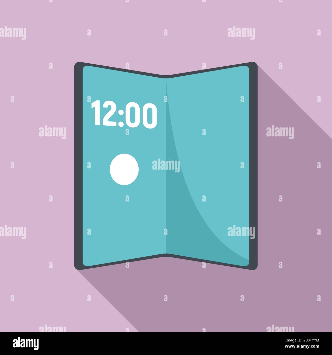 Artificial foldable display icon. Flat illustration of artificial ...
