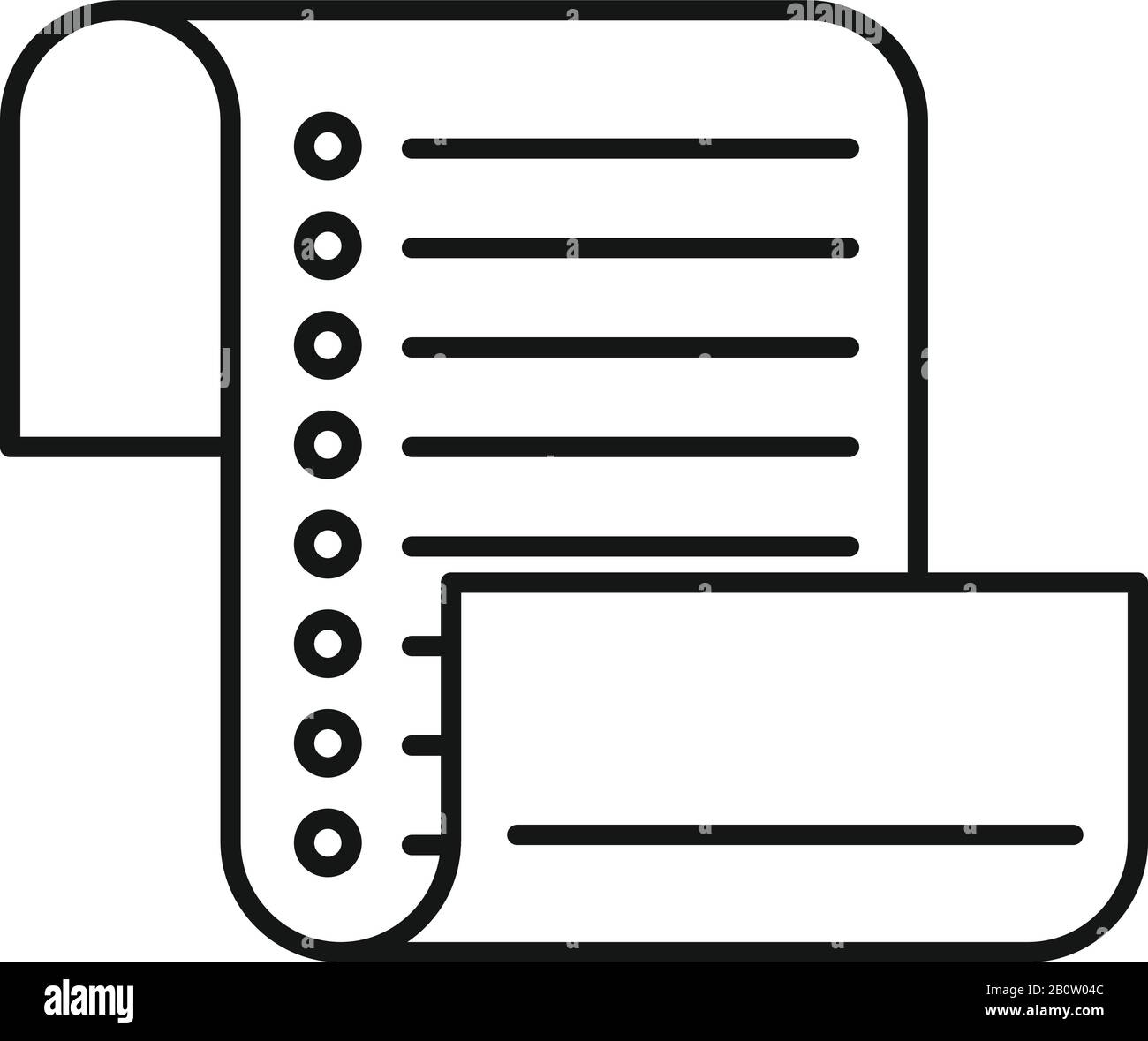 Inventory list icon. Outline inventory list vector icon for web design ...