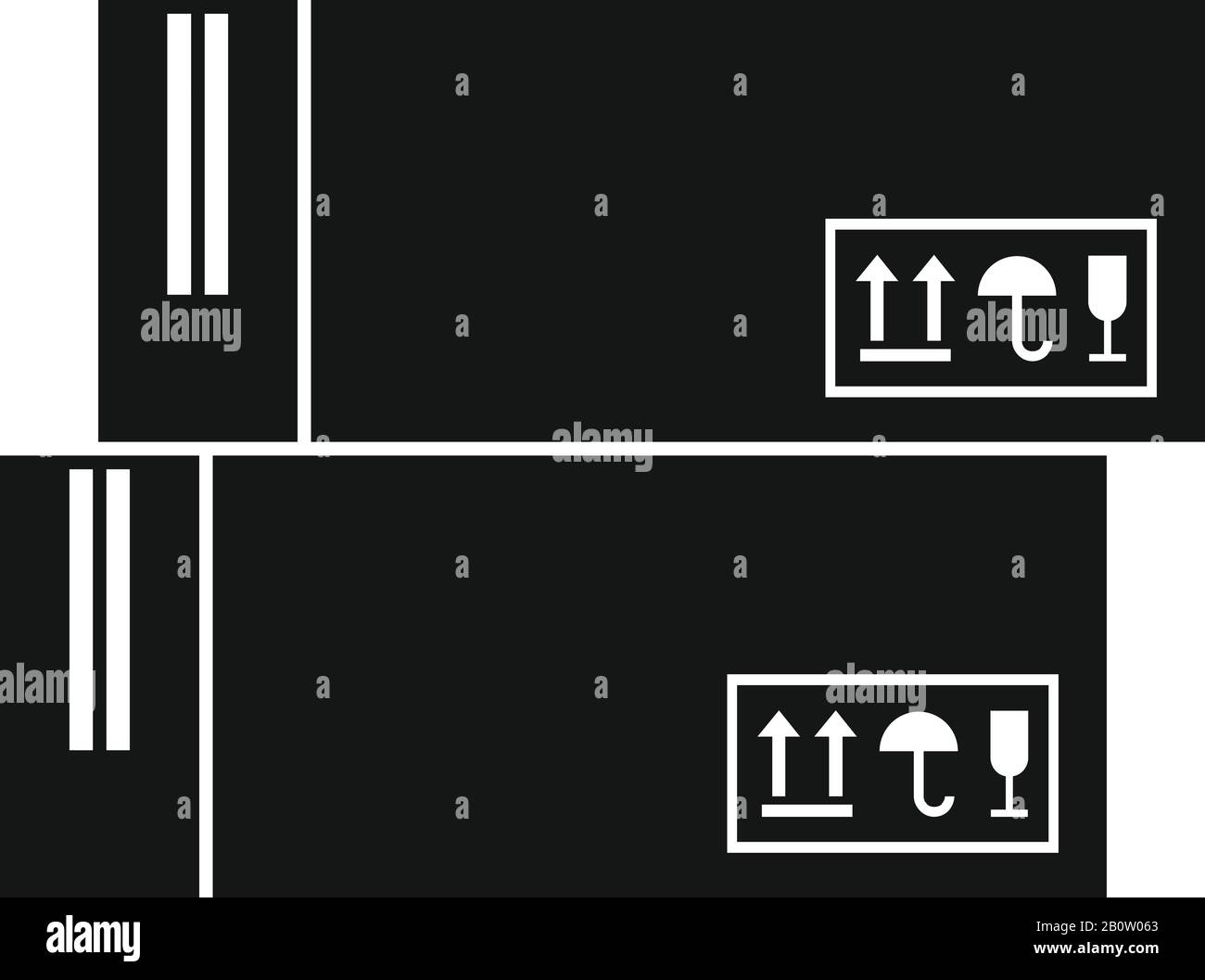 Delivery parcel icon. Simple illustration of delivery parcel vector ...