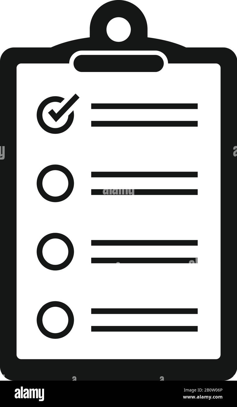 Inventory checkboard icon. Simple illustration of inventory checkboard ...