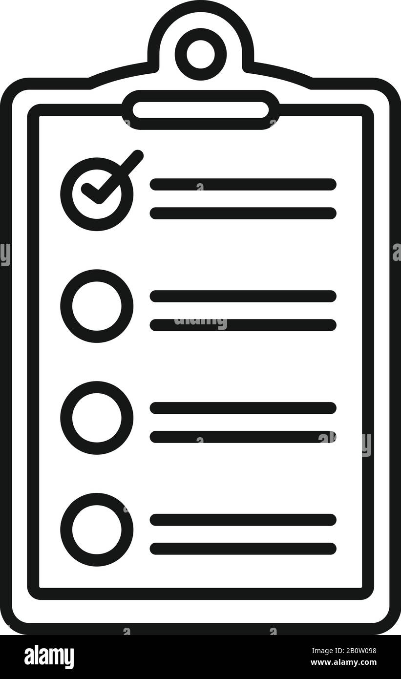 Inventory checkboard icon. Outline inventory checkboard vector icon for ...