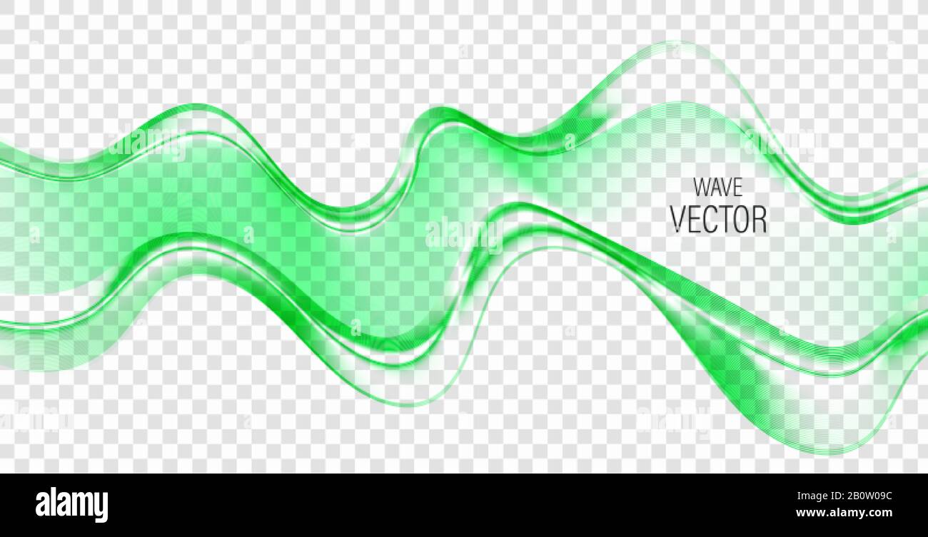Vector smooth green wave background Vector green wave Stock Vector Image & Art - Alamy