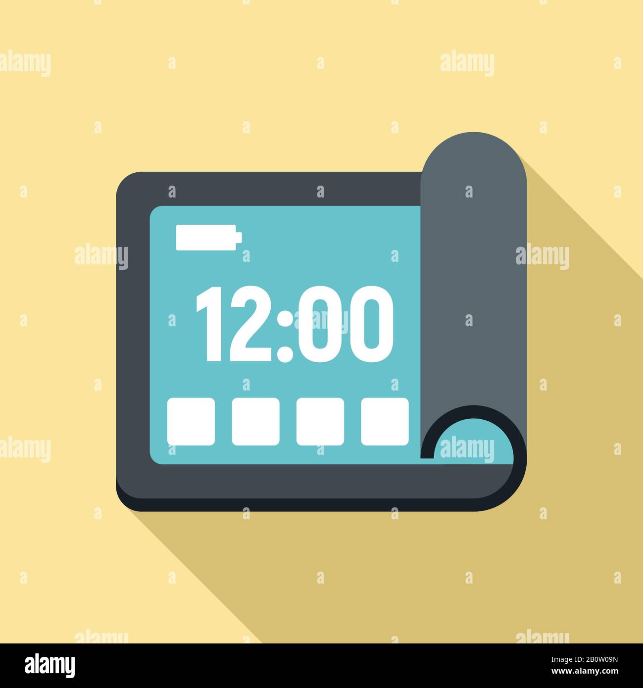 Foldable smartphone icon. Flat illustration of foldable smartphone ...