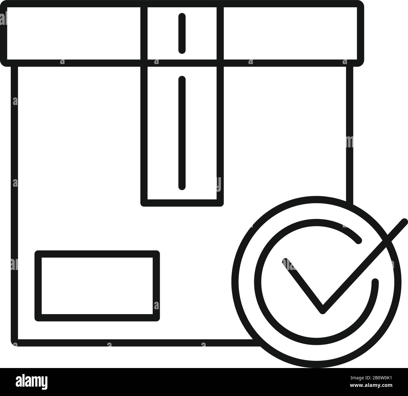 Sealed parcel icon. Outline sealed parcel vector icon for web design ...