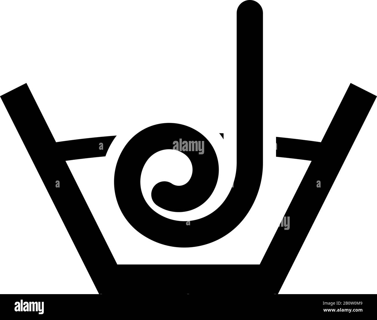 Self-adhesive wet before sticker Designation on the wallpaper symbol ...