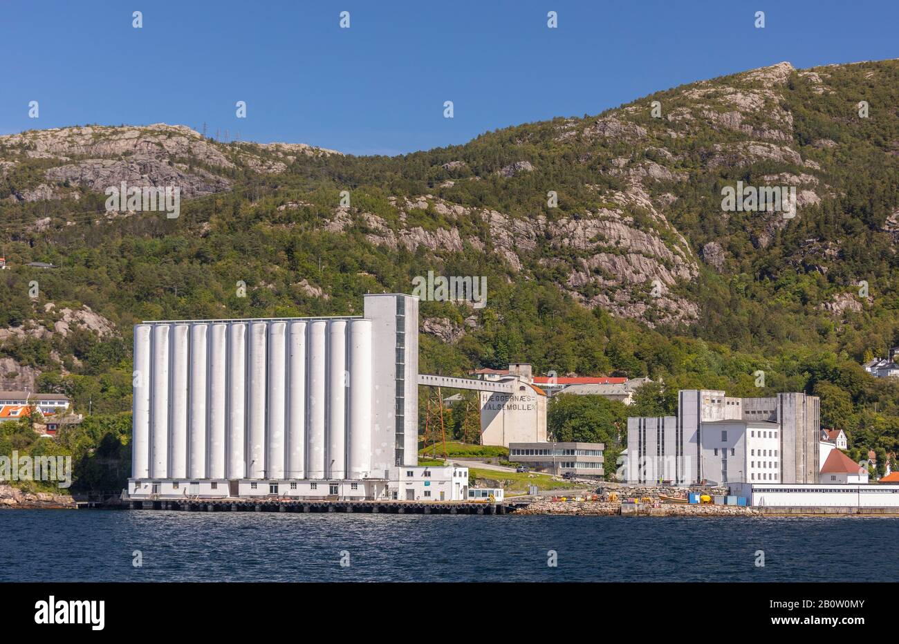 BERGEN, NORWAY - Sandviken neighborhood waterfront, north of Vagen ...