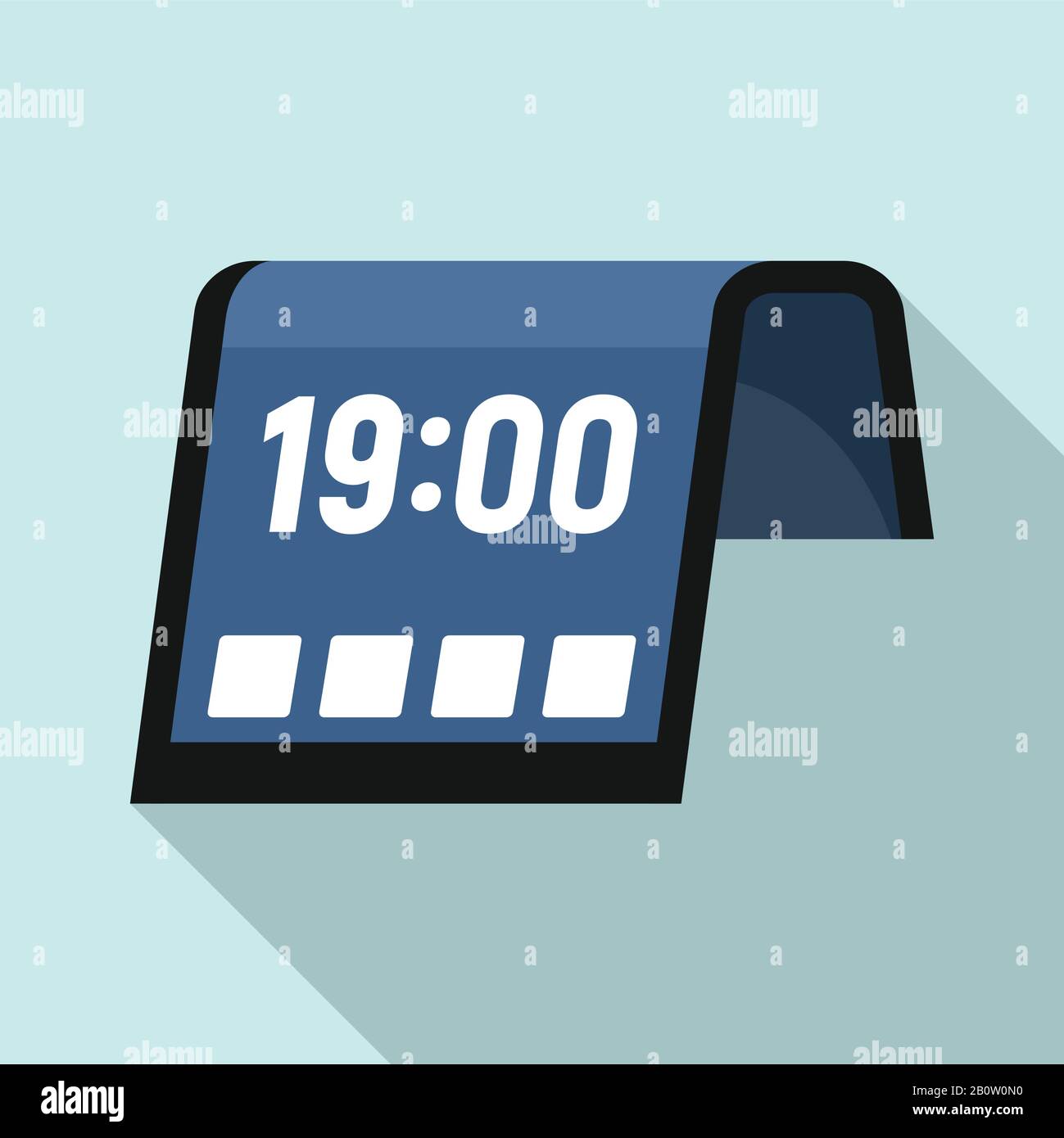 Flexible display icon. Flat illustration of flexible display vector ...