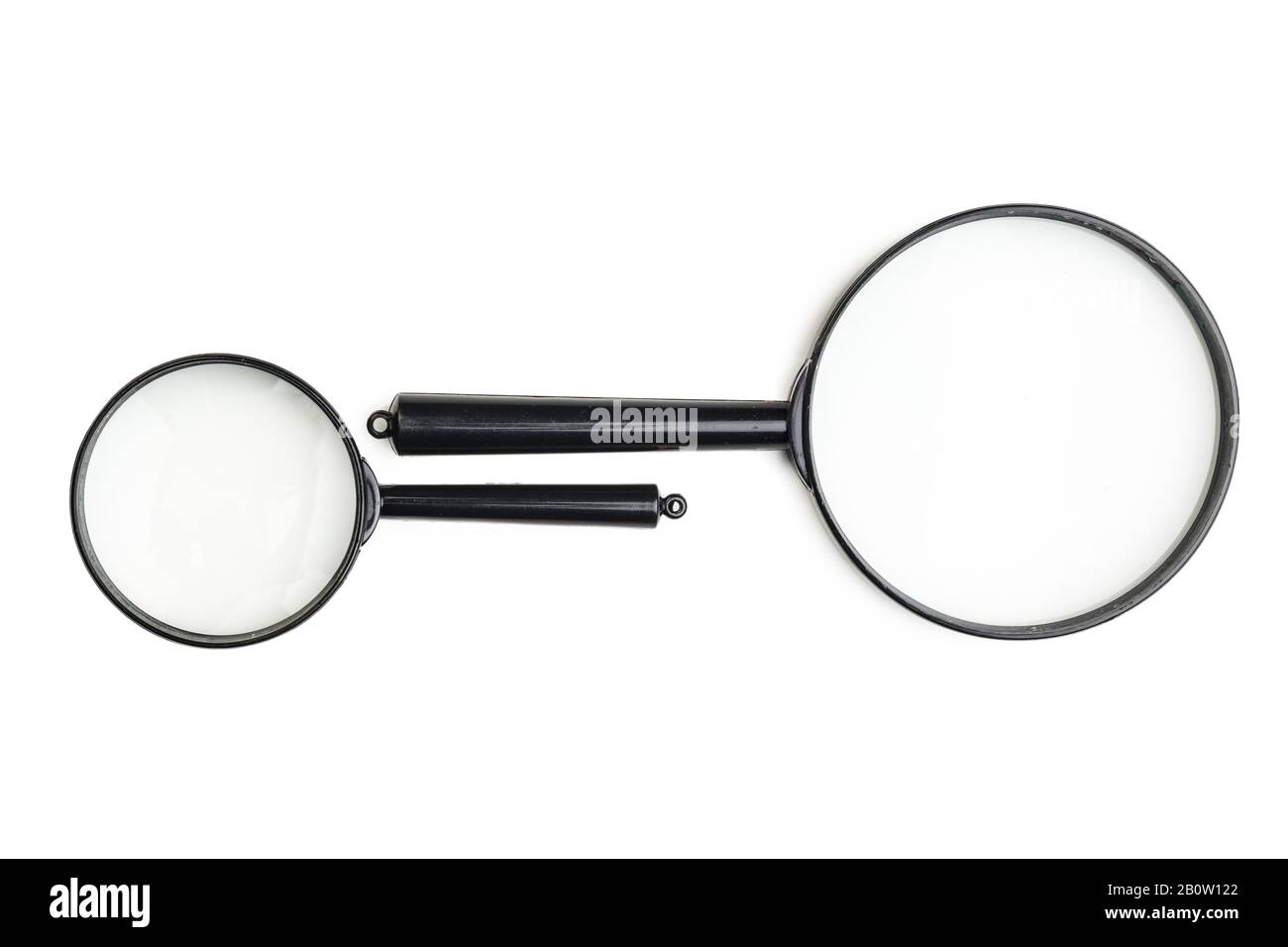 Magnifying glass isolated on the white background Stock Photo - Alamy