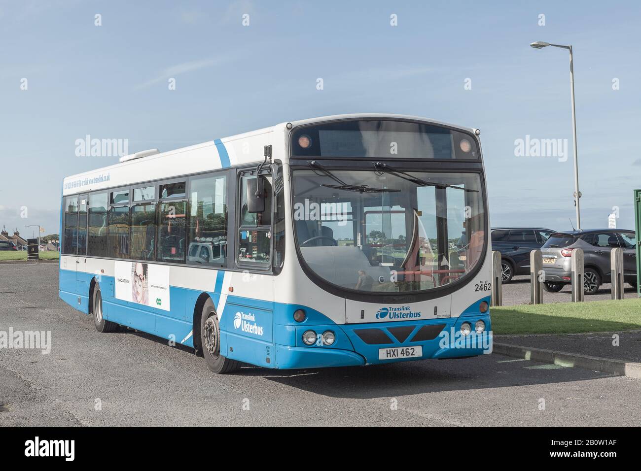 Translink (Ulsterbus) vehicle at Ballyhalbert Co.Down, Northern Ireland ...