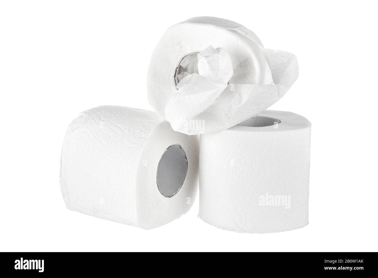 toilet paper isolated on white background. creative photo Stock Photo ...