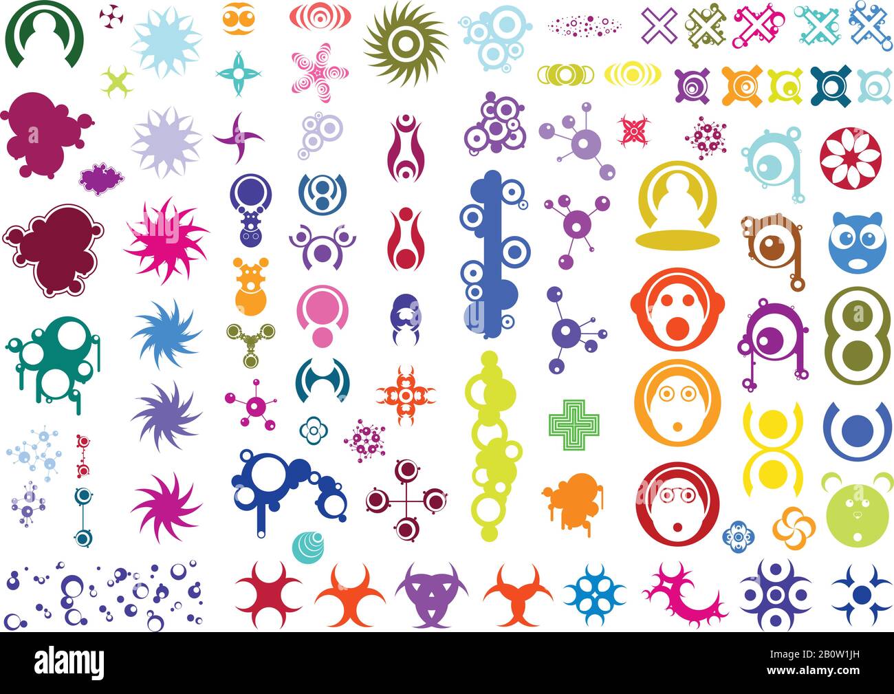 abstract icon set vector design Stock Vector Image & Art - Alamy