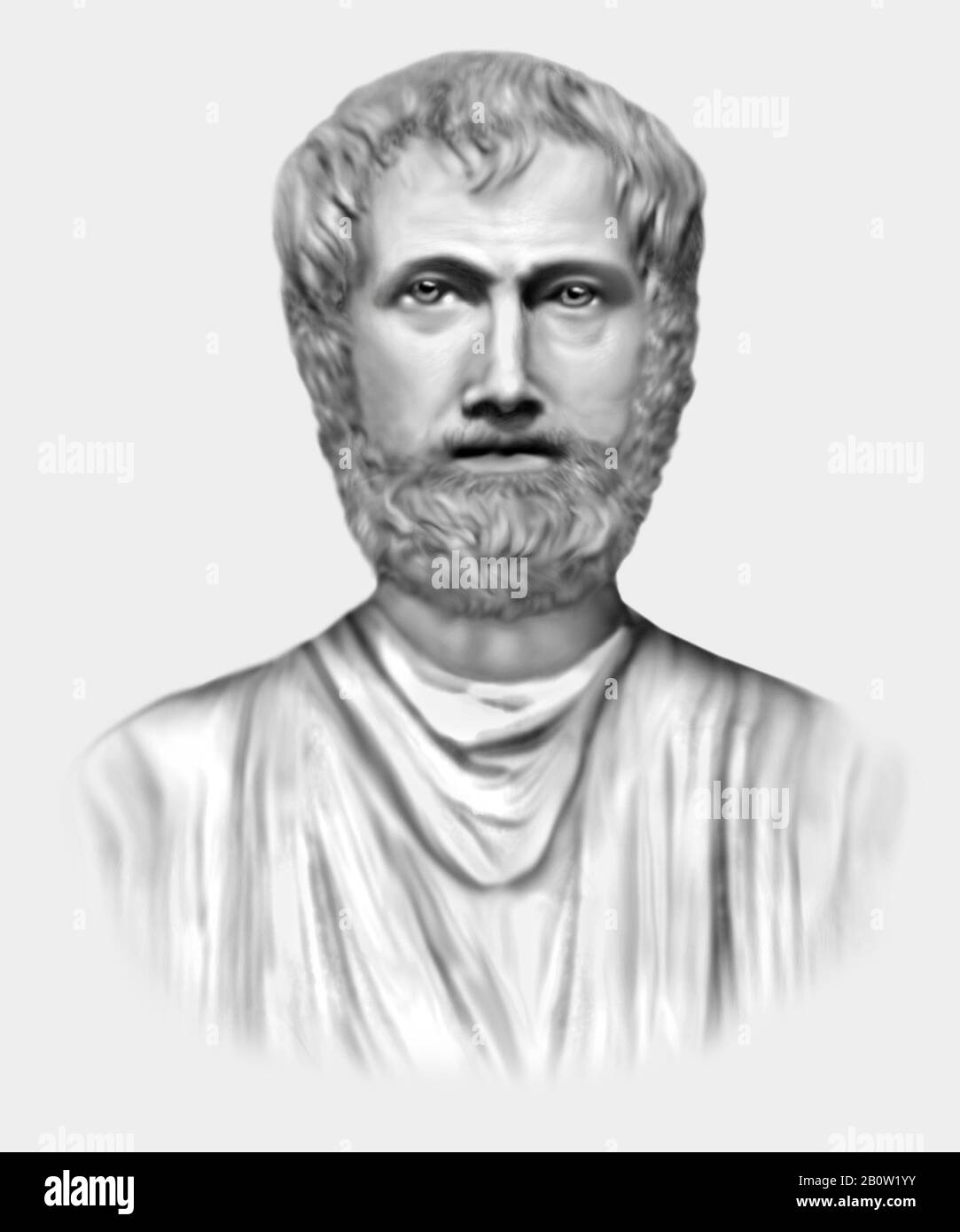 Aristotle 384 BC - 322 BC Greek Philosopher Stock Photo - Alamy