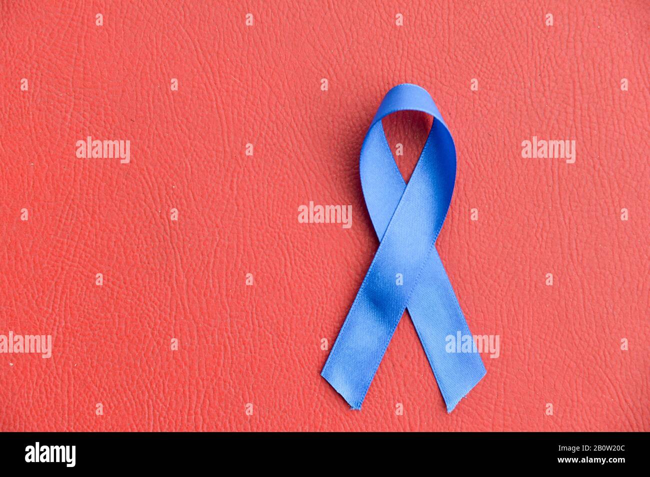 Blue ribbon awareness Stock Photo - Alamy