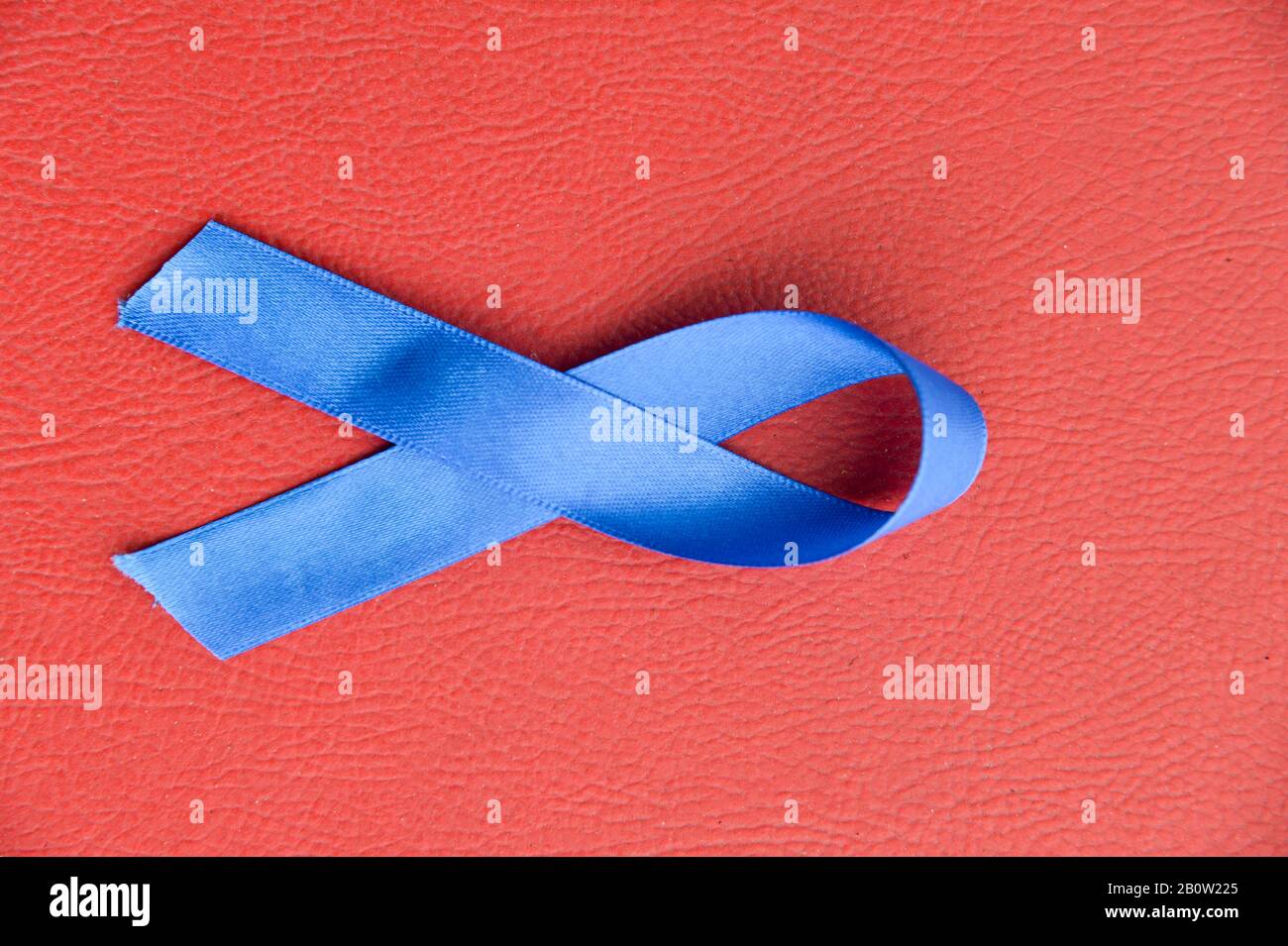 Blue ribbon awareness Stock Photo - Alamy
