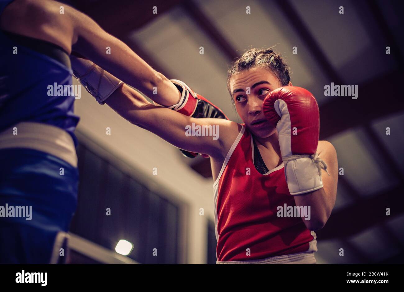Man woman wearing boxing hi-res stock photography and images - Alamy