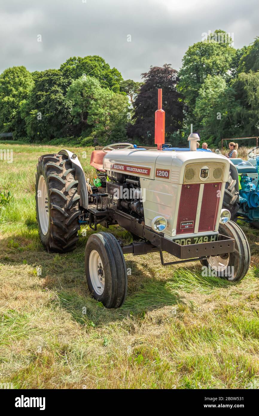 Vintage David Brown Selectamatic 1200 Tractor Restored To Working Order
