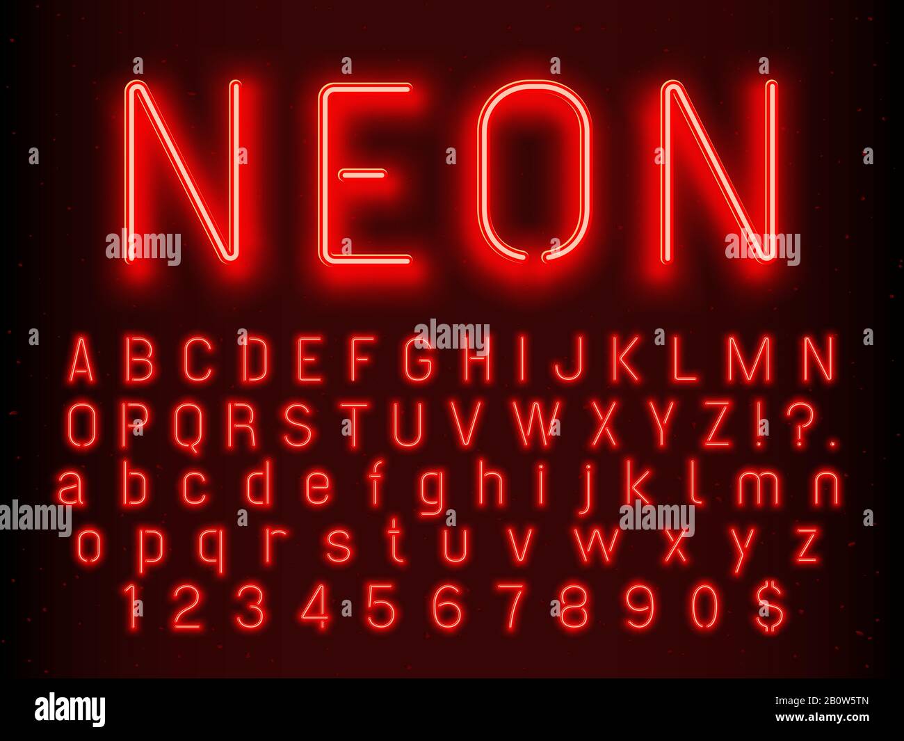 Fluorescent letters hi-res stock photography and images - Alamy