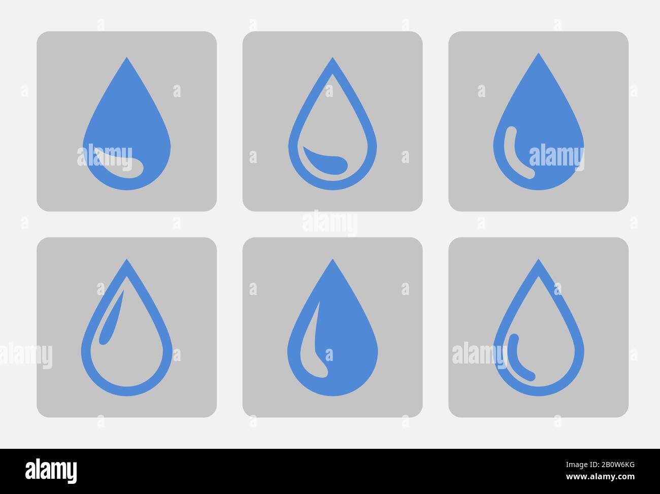 Close up water droplet falling Stock Vector Images - Alamy