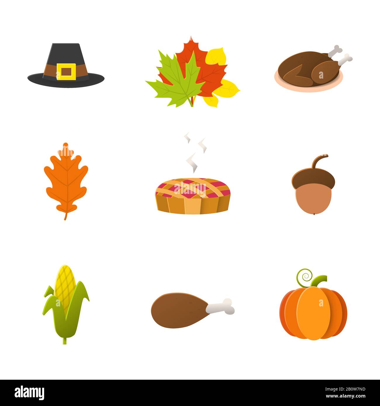 Thanksgiving day icon set Stock Vector Image & Art - Alamy