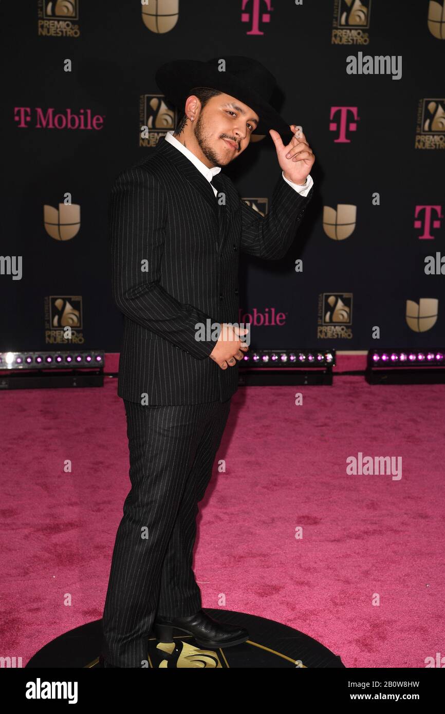MIAMI, FL - FEBRUARY 20: Cristian Nodal at Univision's 32nd Annual ...