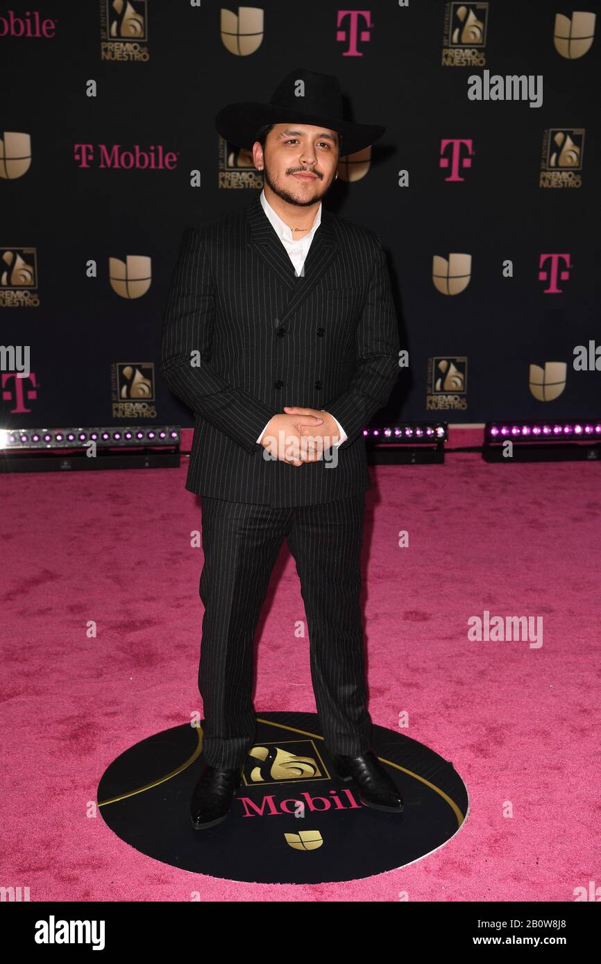 MIAMI, FL - FEBRUARY 20: Cristian Nodal at Univision's 32nd Annual ...