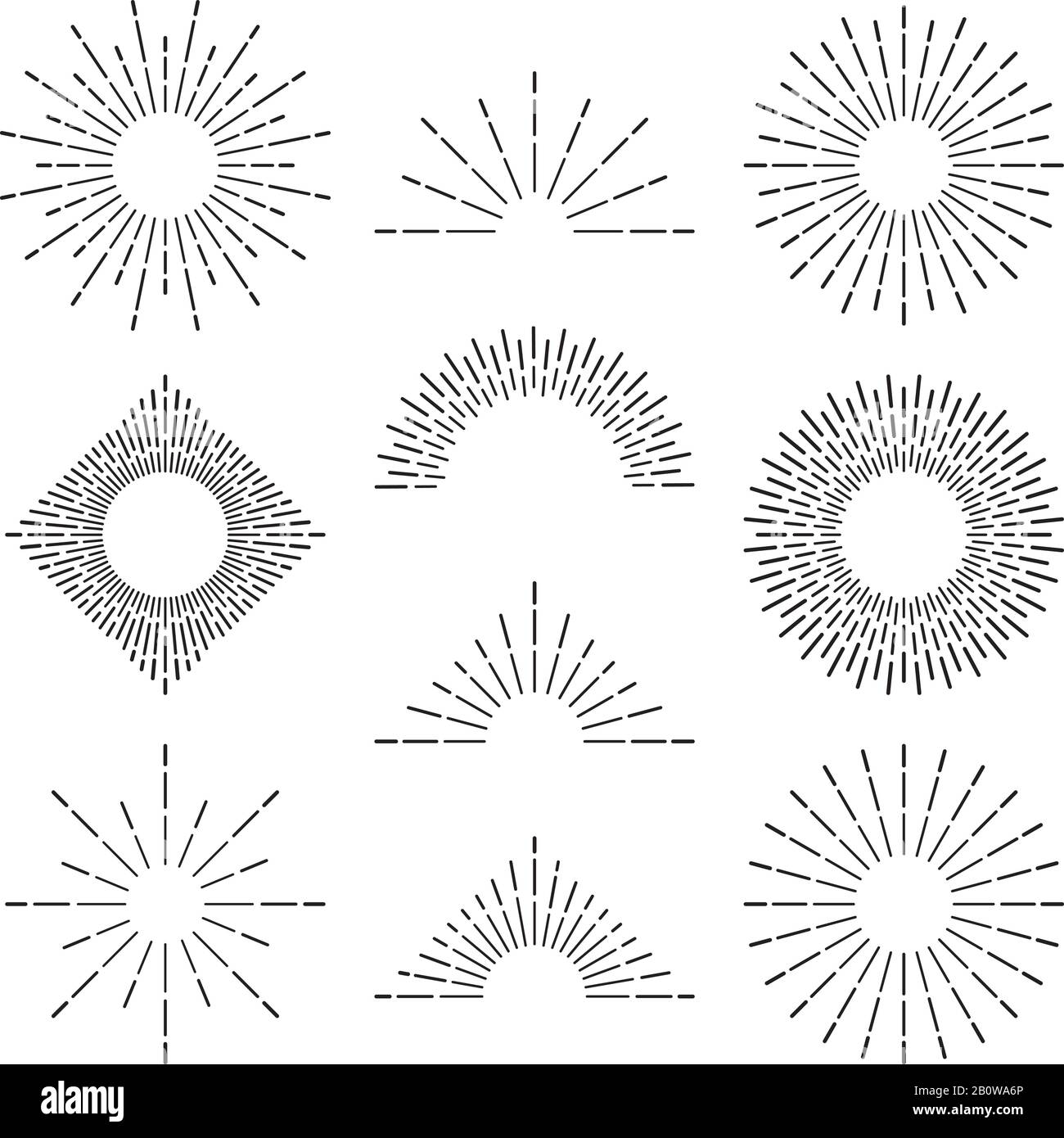 Vector Rays Of Light