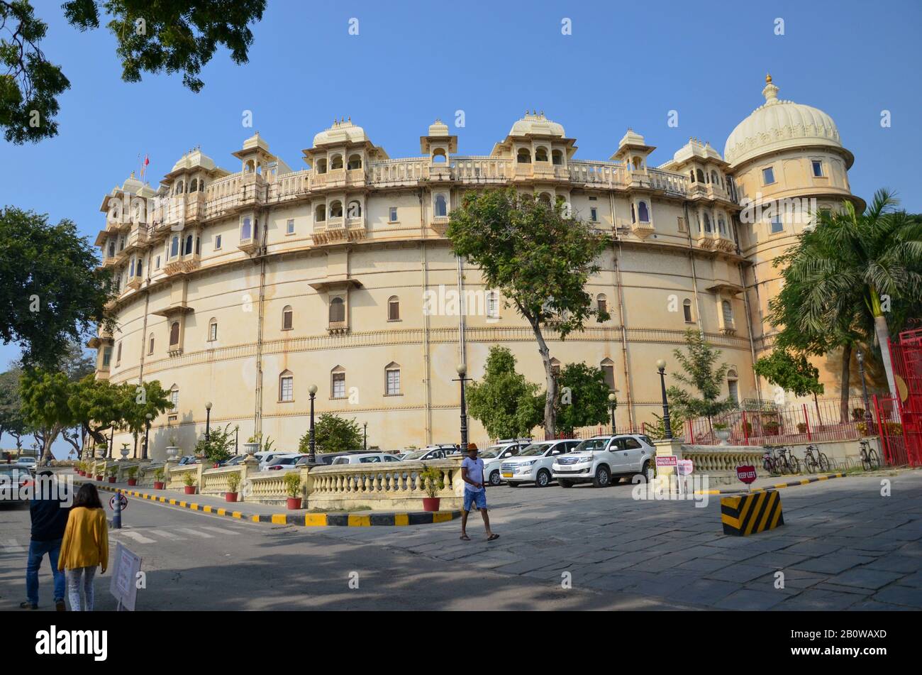 Architectural beauty of City Palace, Udaipur Stock Photo - Alamy