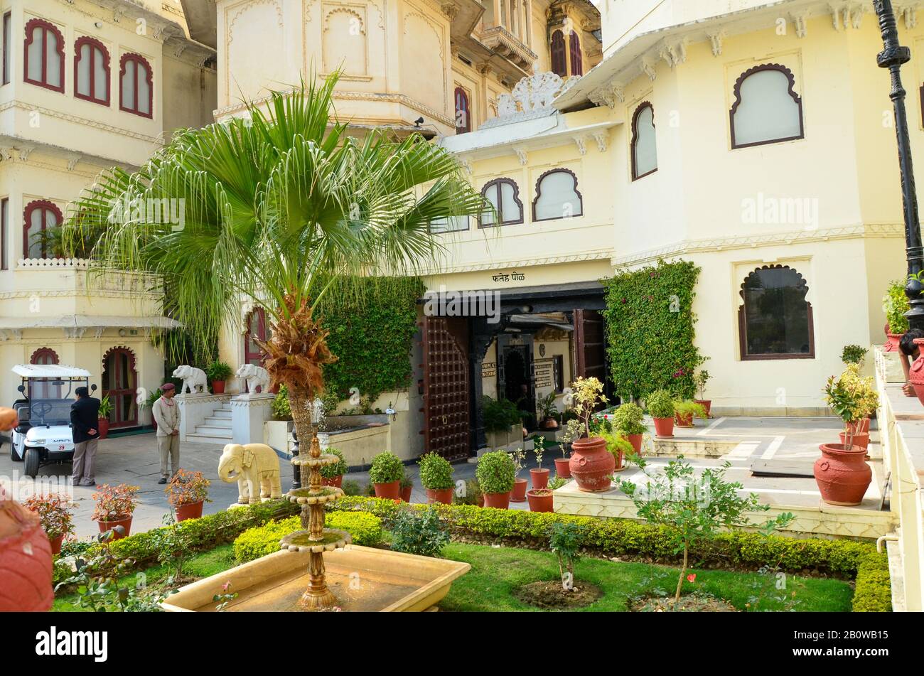 Architectural beauty of City Palace, Udaipur Stock Photo - Alamy