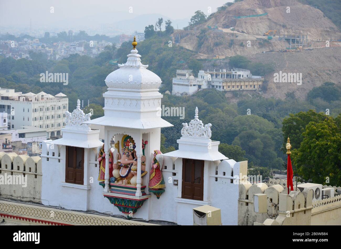 Architectural beauty of City Palace, Udaipur Stock Photo - Alamy