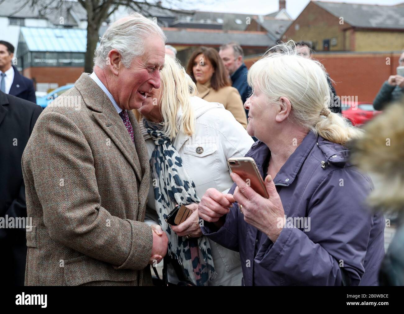 The Prince of Wales meets residents and businesses affected by recent ...