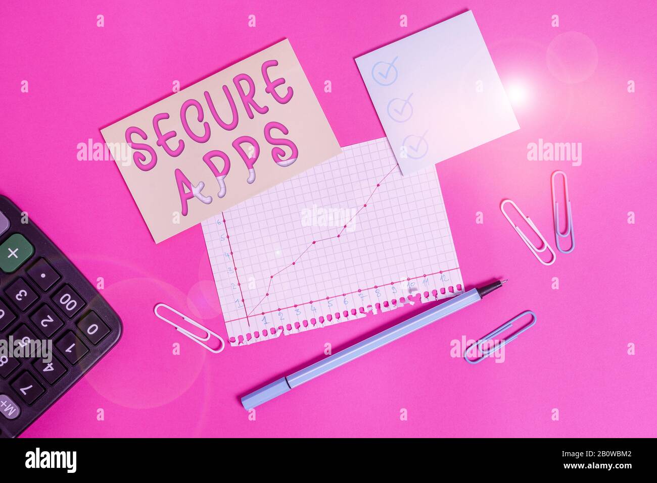 Handwriting Text Writing Secure Apps Conceptual Photo Protect The Device And Its Data From