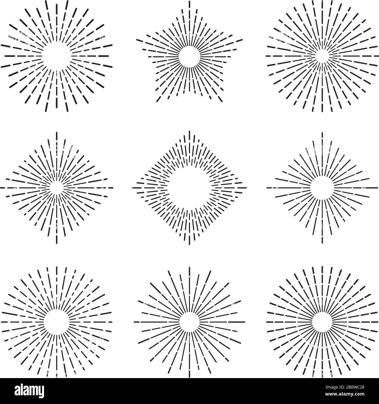 Sun with rays drawing hi-res stock photography and images - Alamy