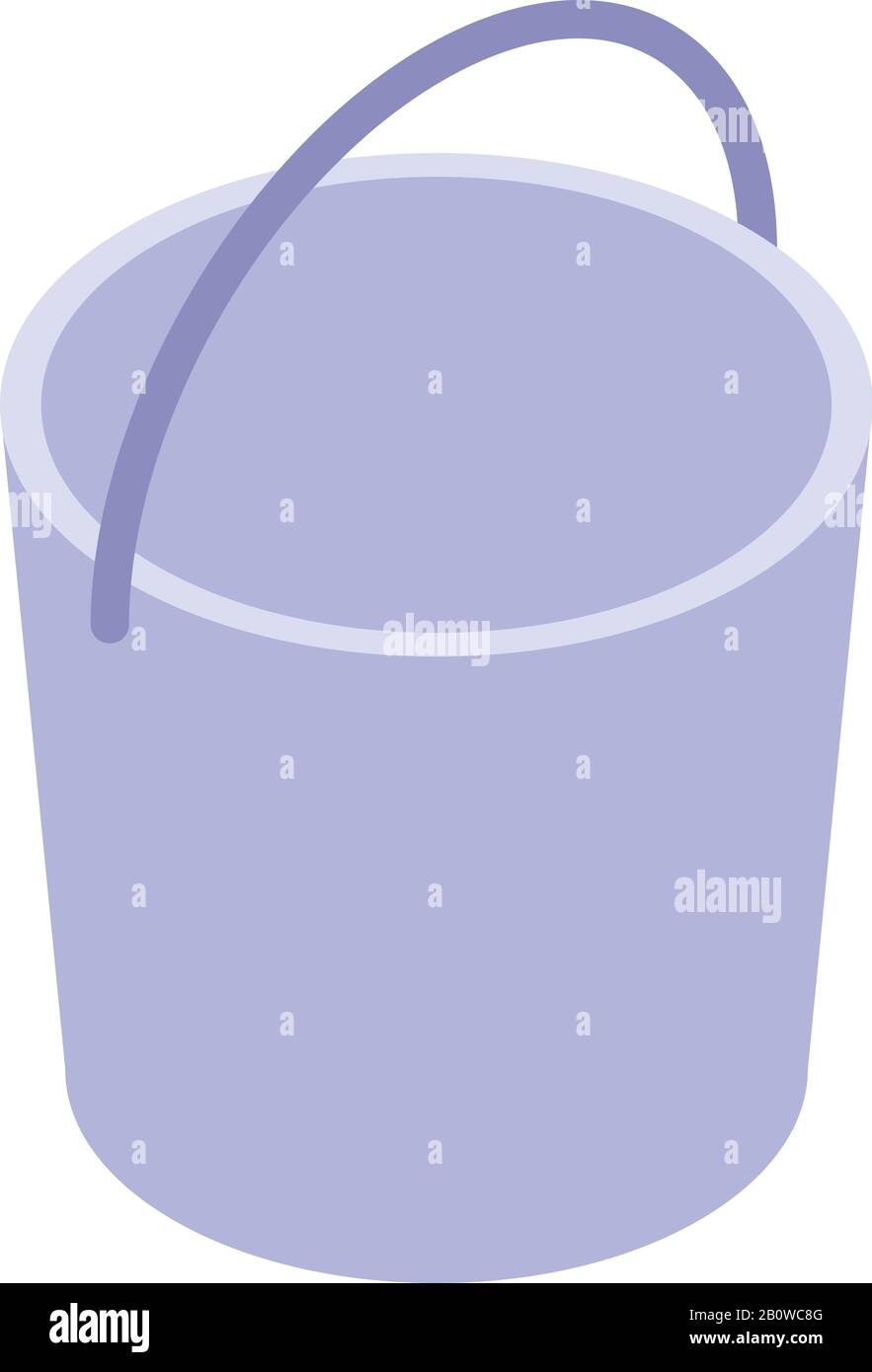 Metal bucket icon, isometric style Stock Vector Image & Art - Alamy
