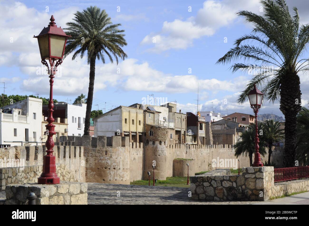 Islamic Alzira's wall built to protect the villagers against the enemy ...