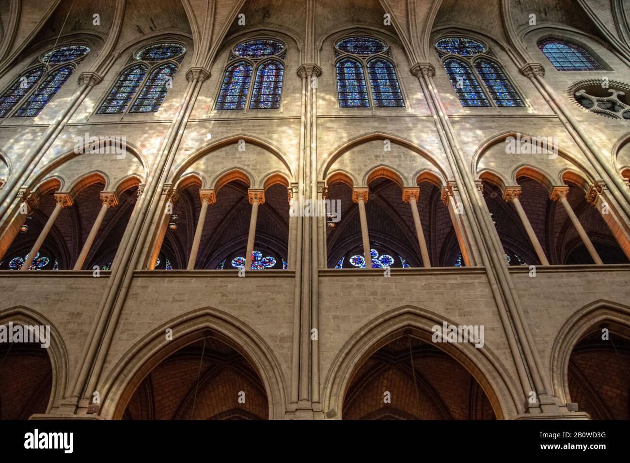 Interiors of Notre Dame cathedral paris Stock Photo - Alamy