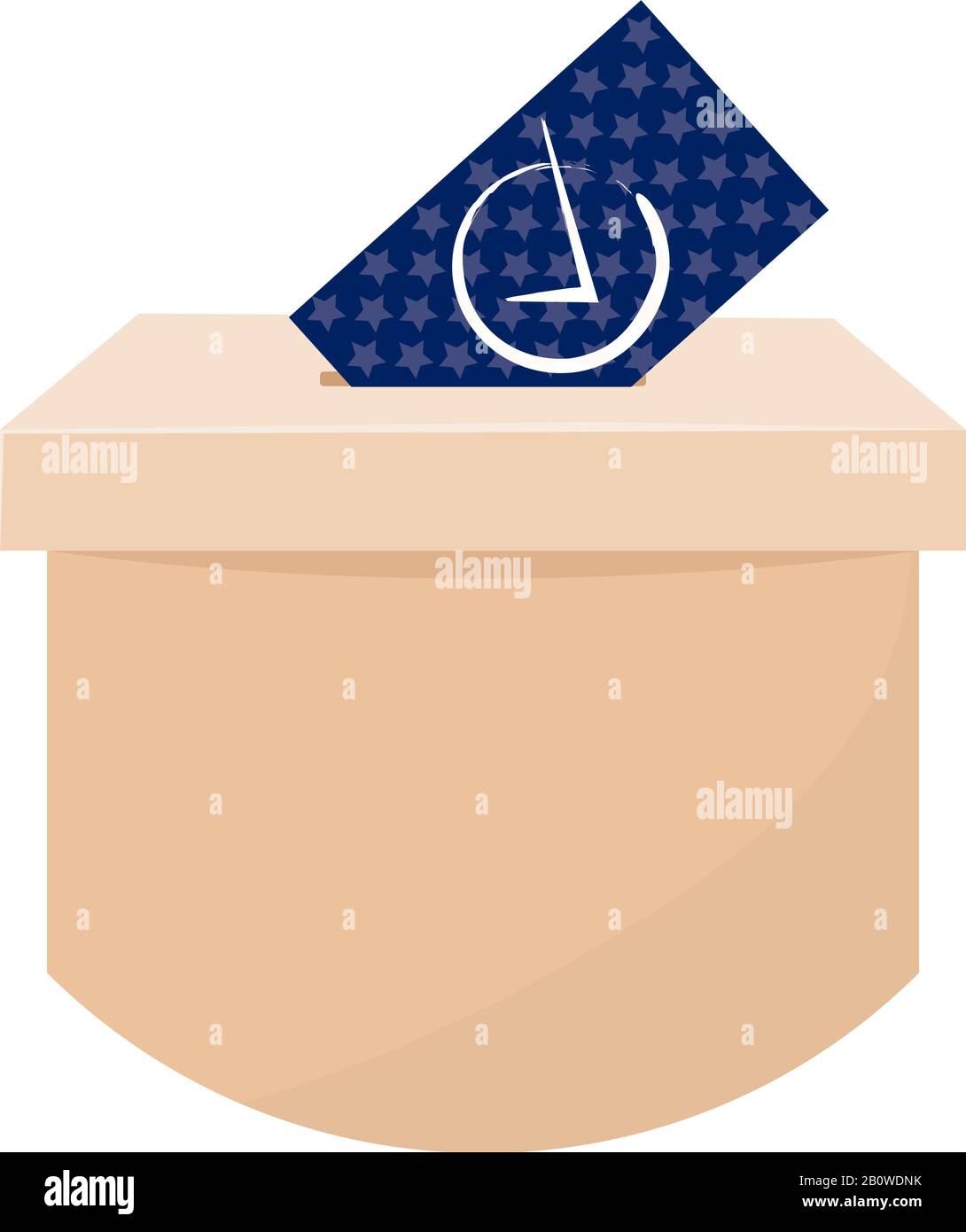 Casting the ballot Stock Vector Images - Alamy