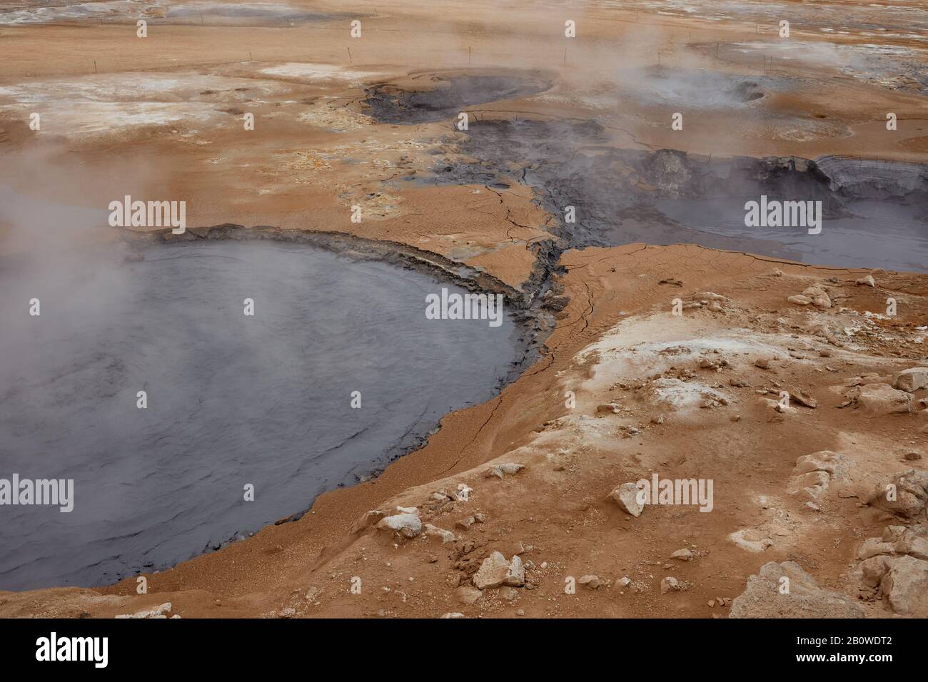 The unique dramatic and eerie landscape of Hell's Kitchen, Iceland with ...