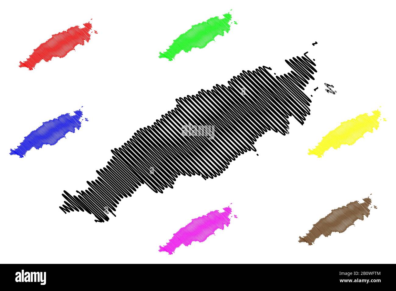 Tobago island (Regional corporations and municipalities, Republic of ...