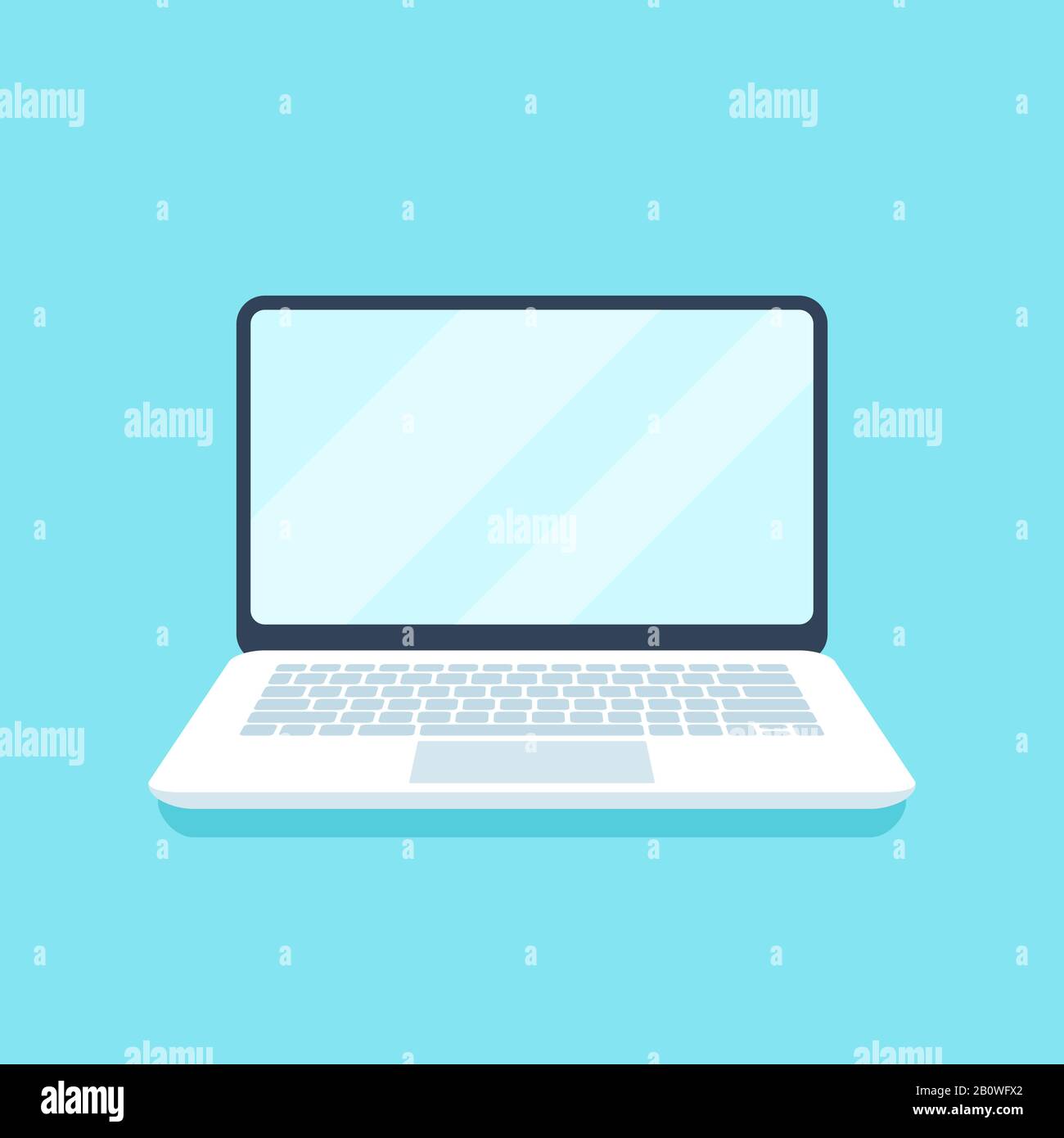 Flat laptop computer. Mobile pc device, business laptops for ...