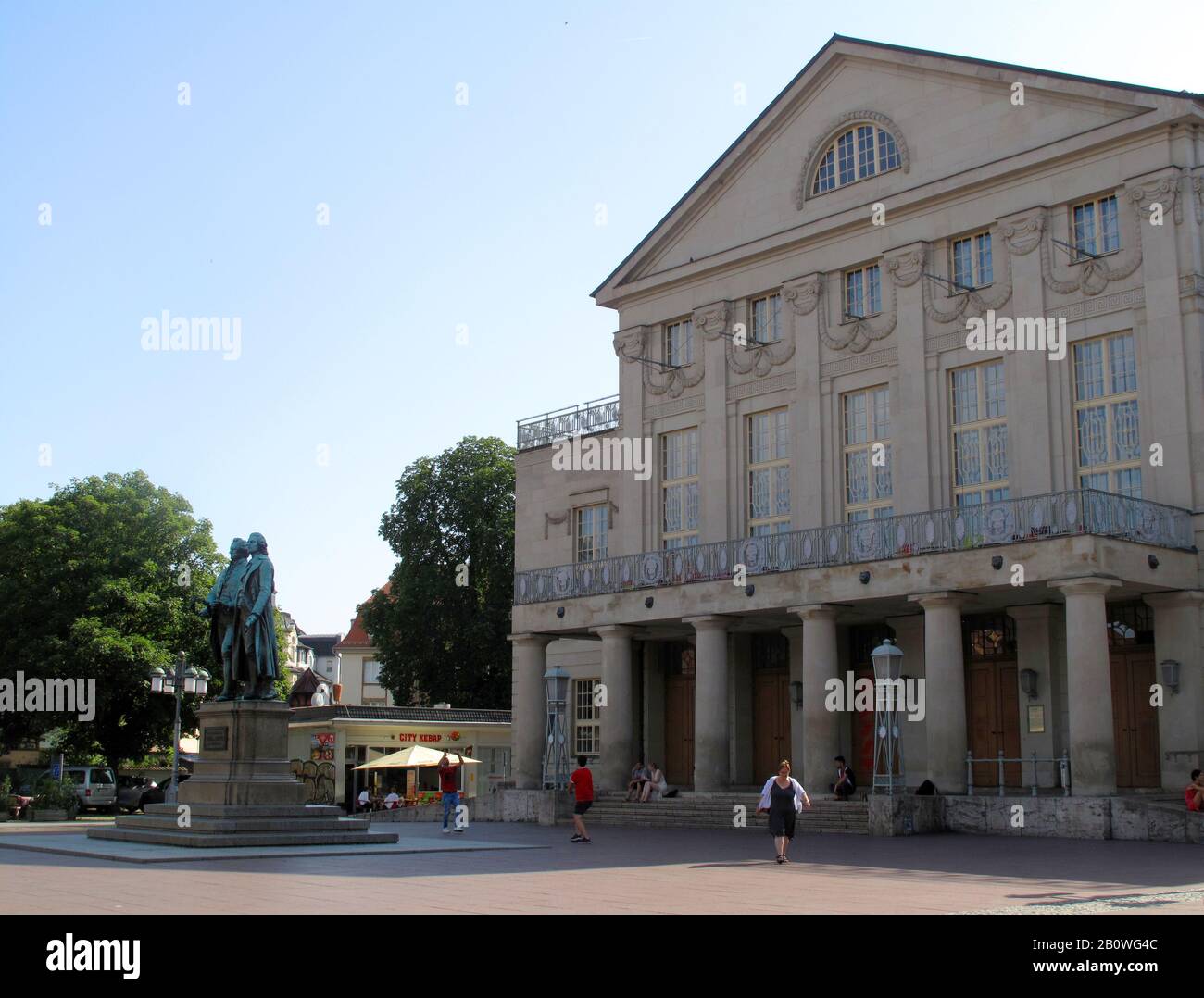 Statues of goethe and schiller hi-res stock photography and images - Alamy