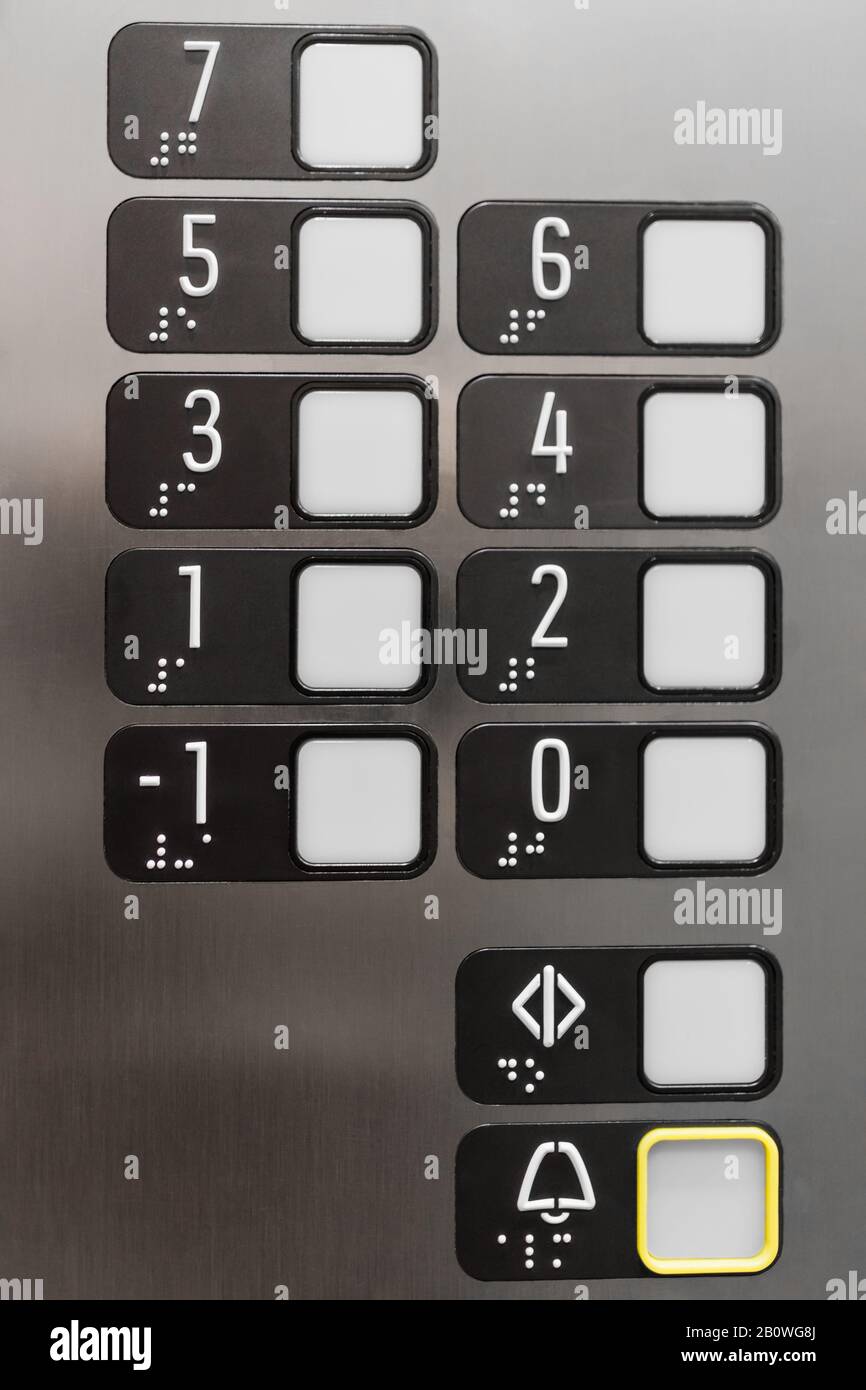Elevator floor numbers hi-res stock photography and images - Alamy