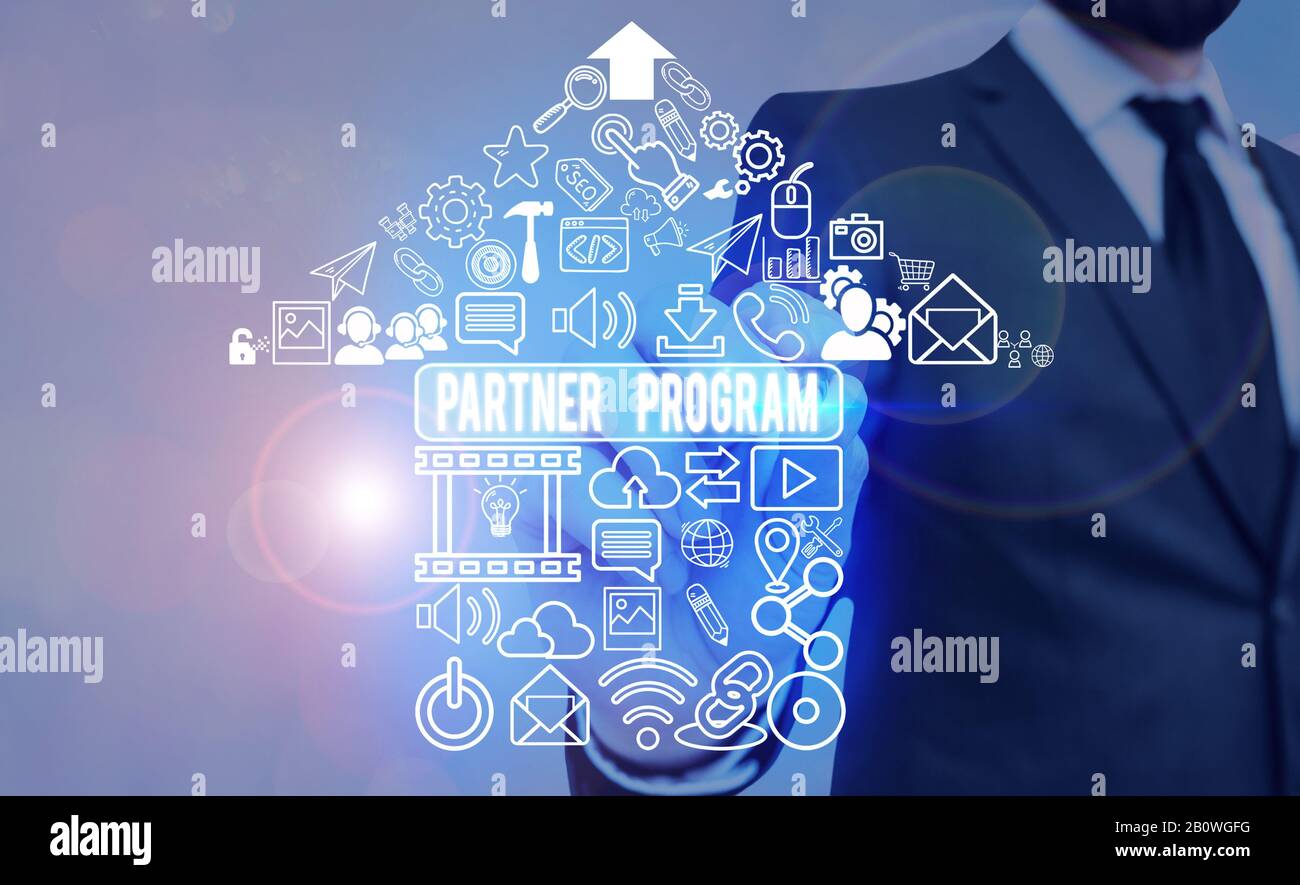 Handwriting text Partner Program. Conceptual photo business strategy vendors use to sell ...