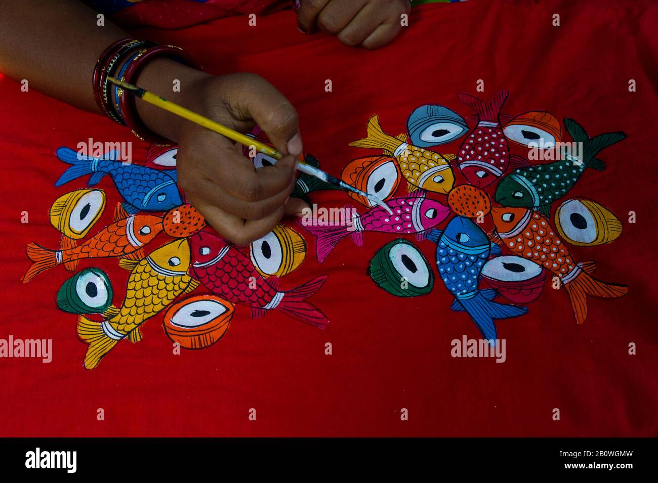 painting on cloth Stock Photo - Alamy