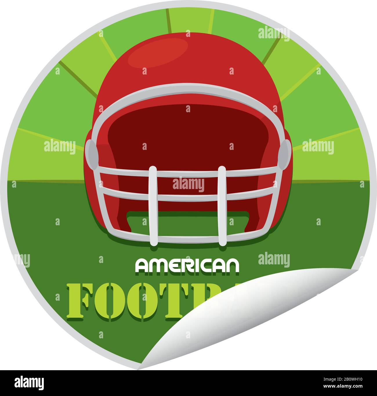 American football sticker Stock Vector Image & Art - Alamy