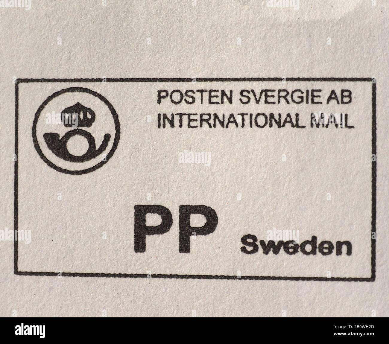 Swedish postage stamp hi-res stock photography and images - Alamy