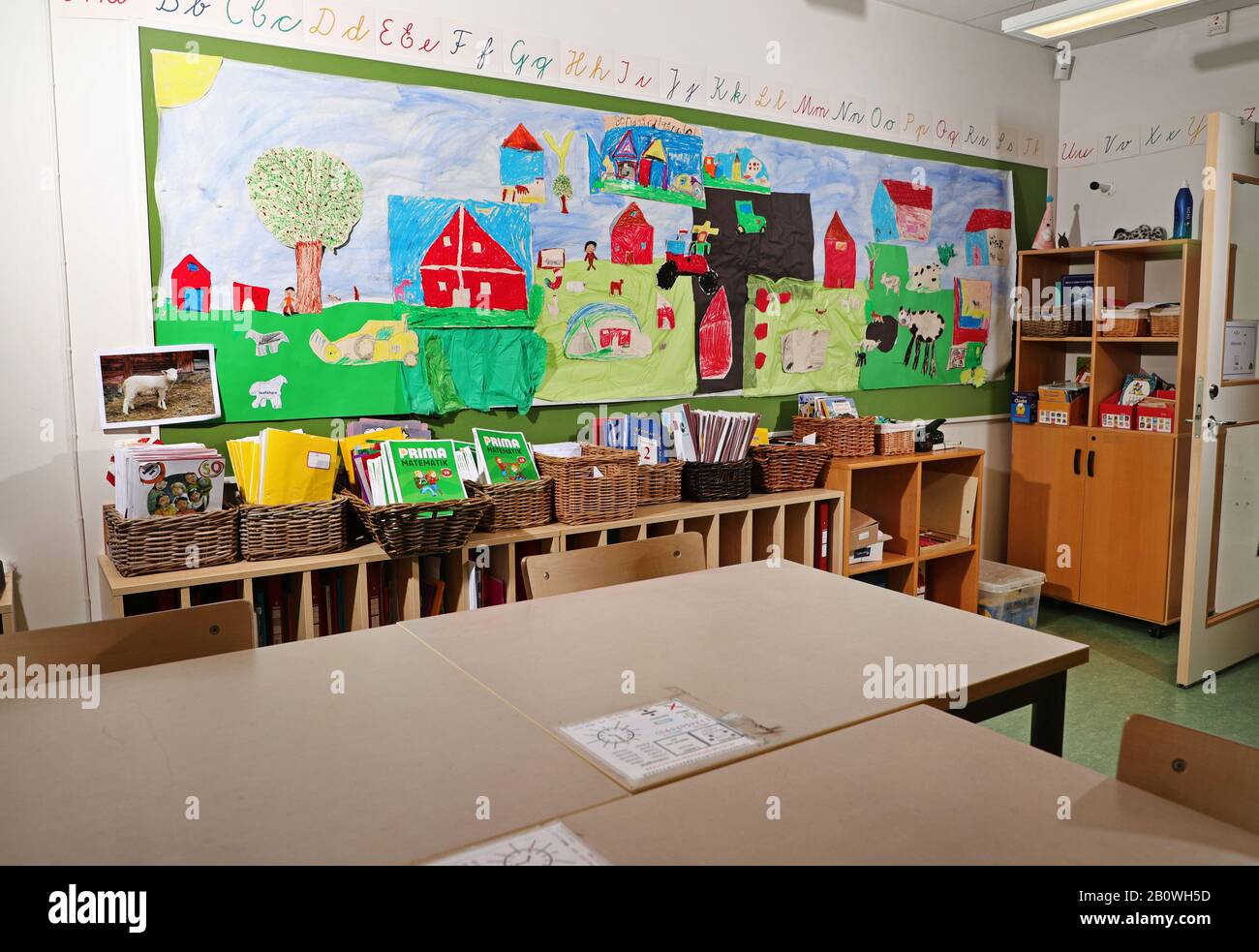 Classroom in a swedish school. Photo Jeppe Gustafsson Stock Photo - Alamy