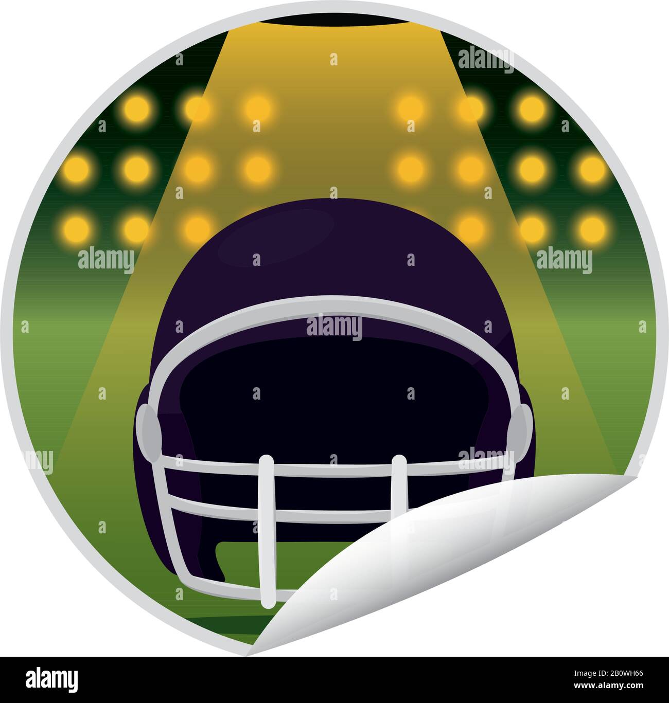 American football sticker Stock Vector Image & Art - Alamy