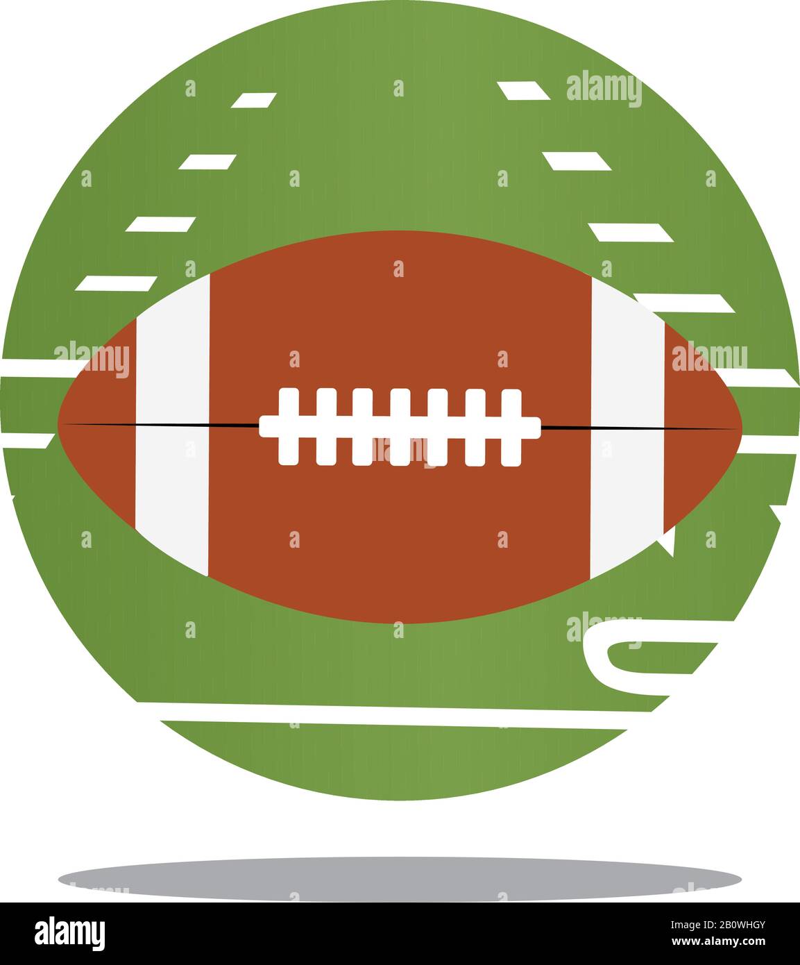 American football ball in a button Stock Vector Image & Art - Alamy