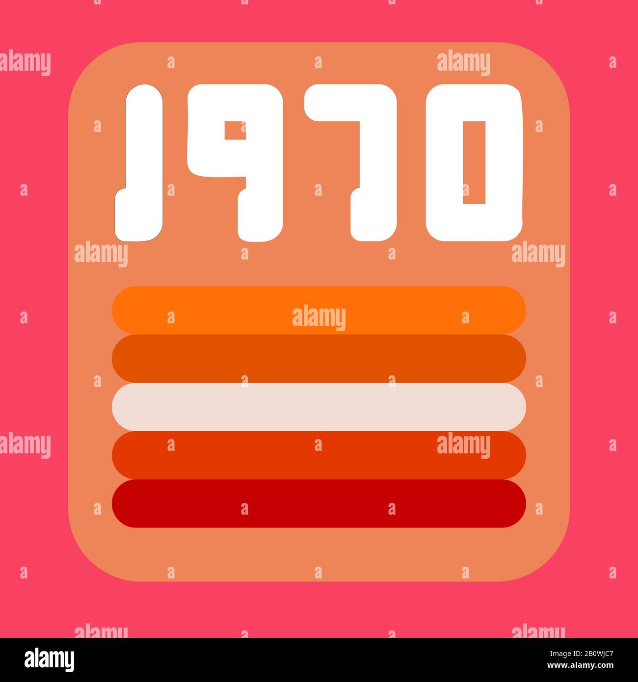 1970 Retro Colourful Artwork Vector Stock Photo - Alamy